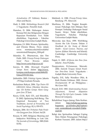 Religiusitas dan psychological well‐being | PDF