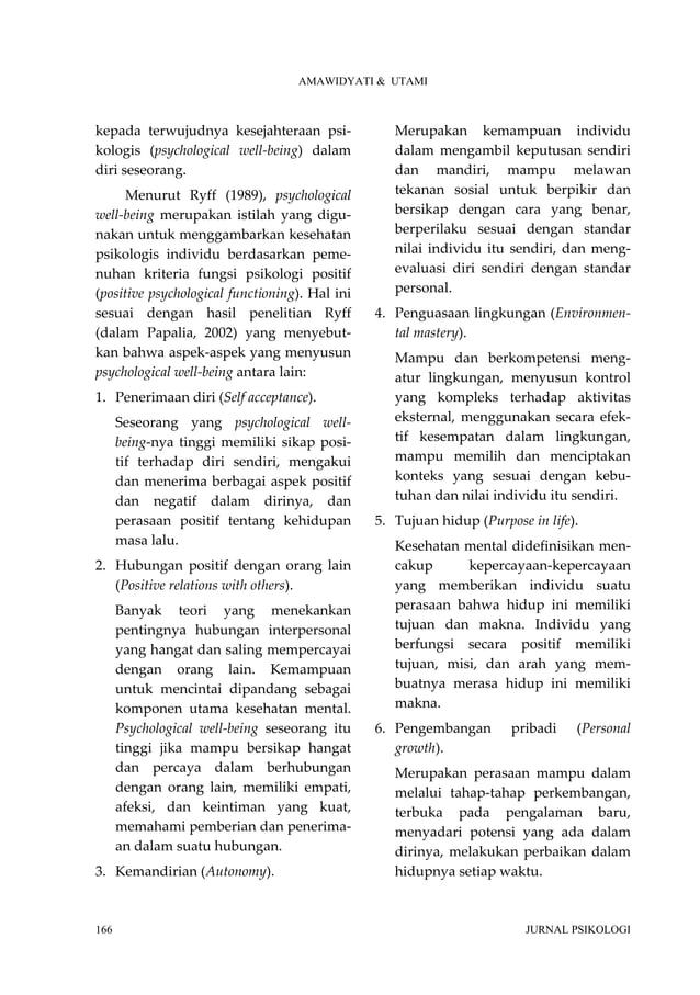 Religiusitas dan psychological well‐being | PDF