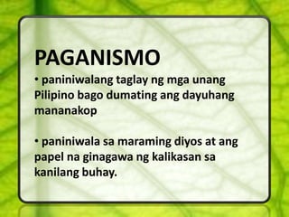 Relihiyong paganismo | PPTX