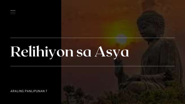 Relihiyon sa Asya _Activity para sa Grade 7 | PPTX