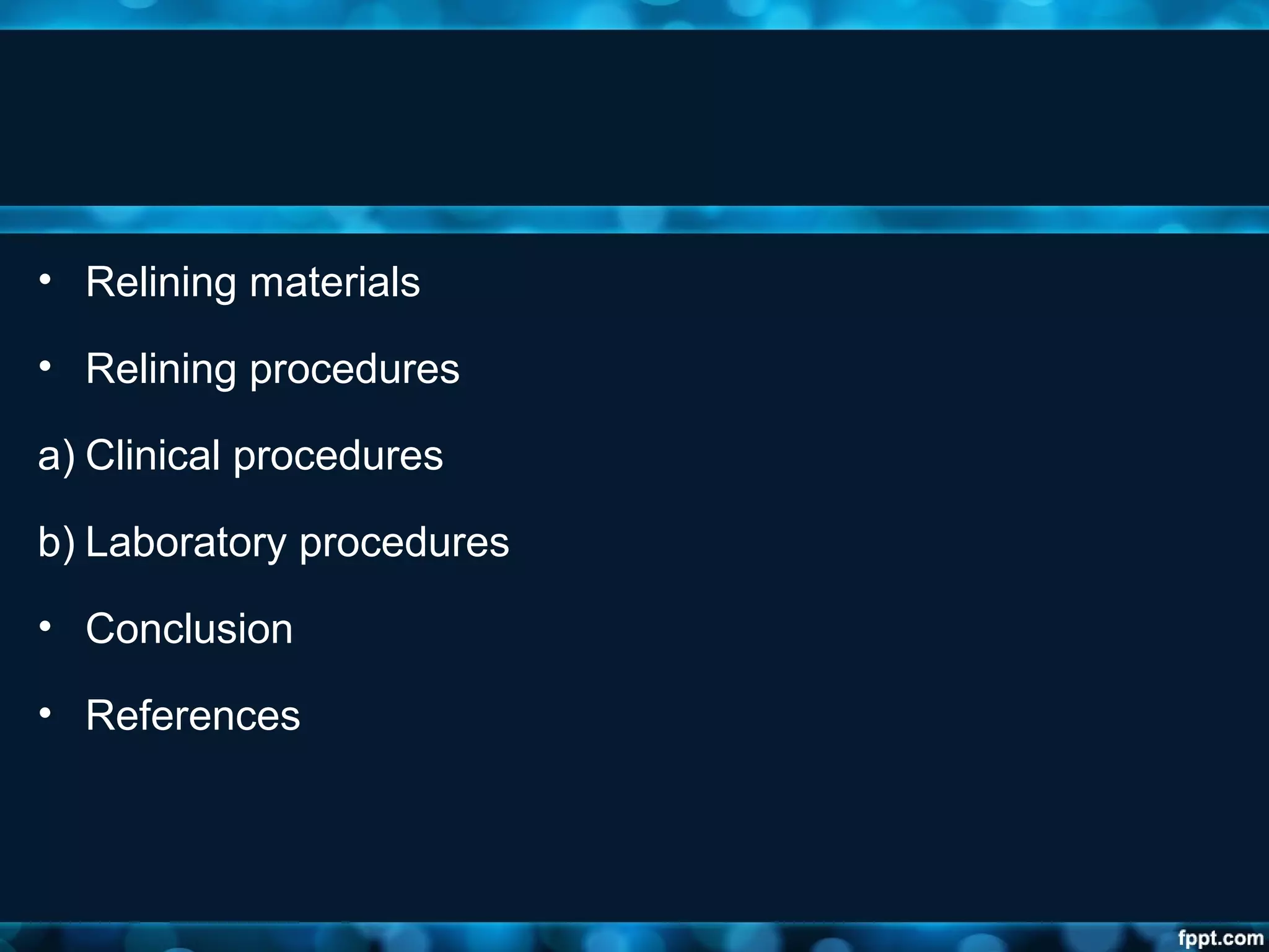 Relining and Rebasing | PPT