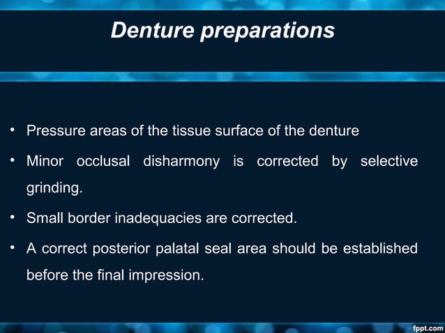 Relining and Rebasing | PPT | Dental Health | Diseases and Conditions