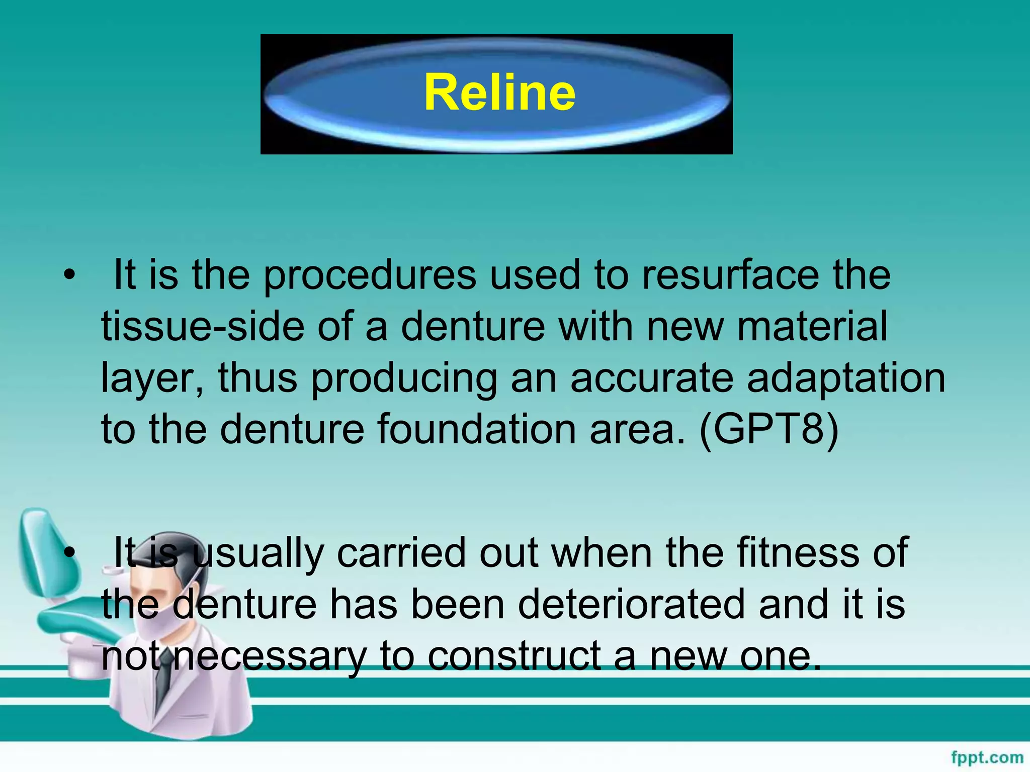 Relining and rebasing | PPTX
