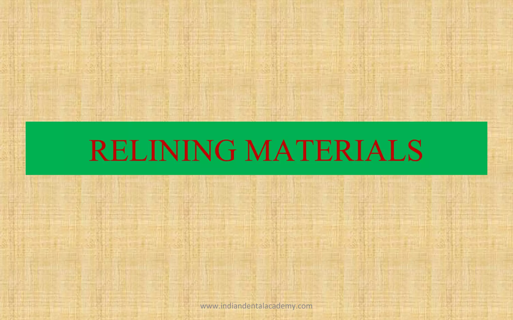 Relining and rebasing in complete dentures / Labial orthodontics ...