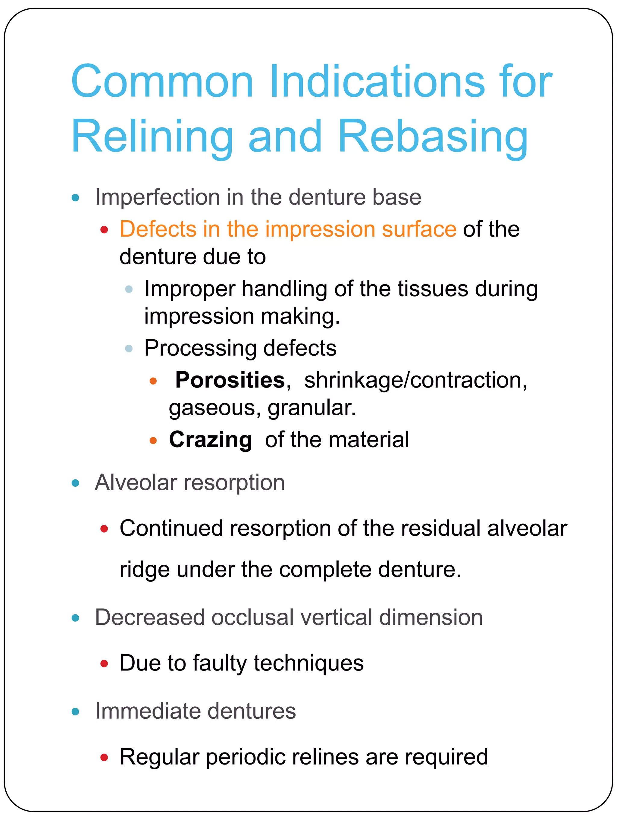 Relining and rebasing in cd | PPTX