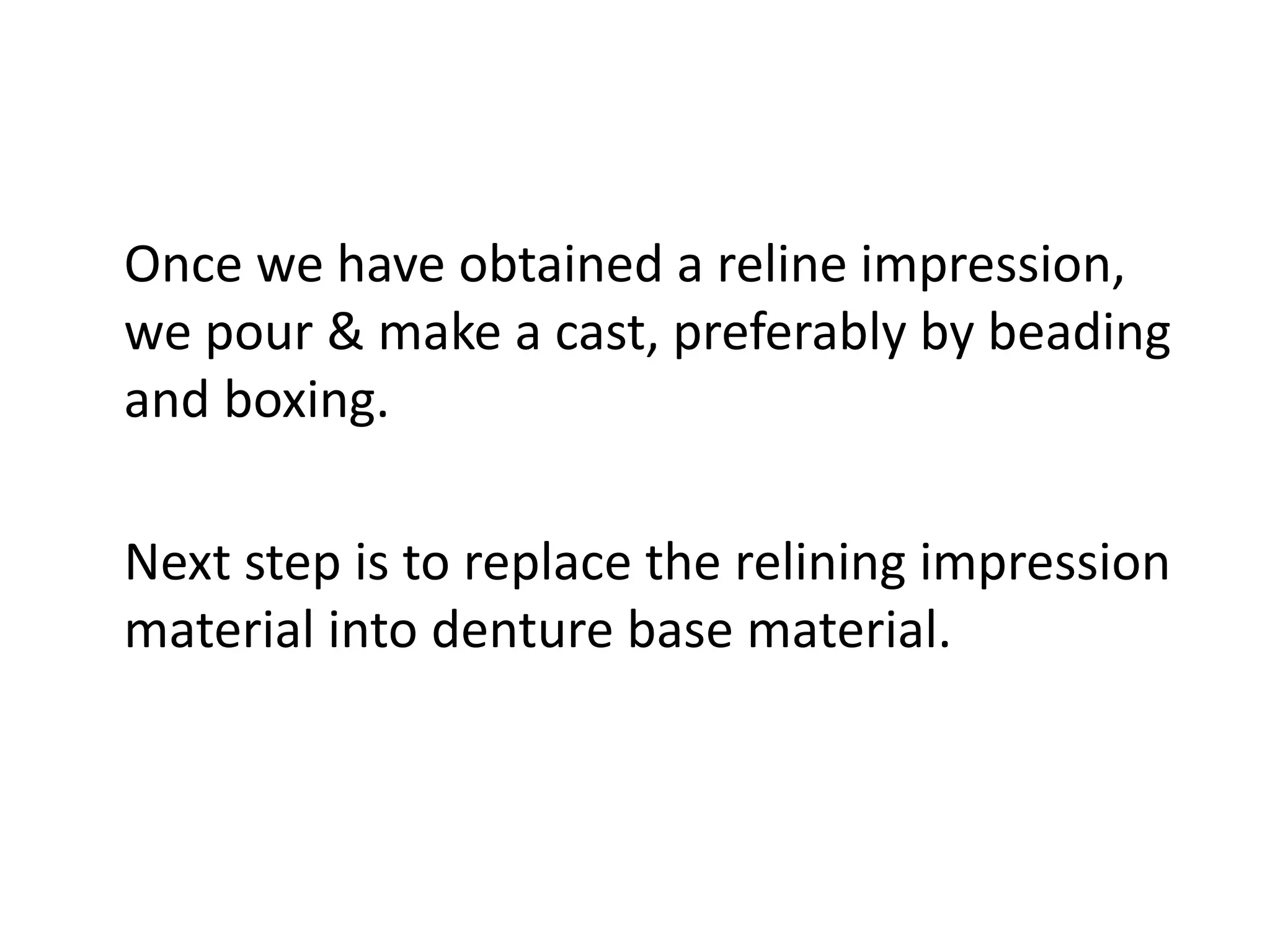 Relining and rebasing in complete dentures | PPTX