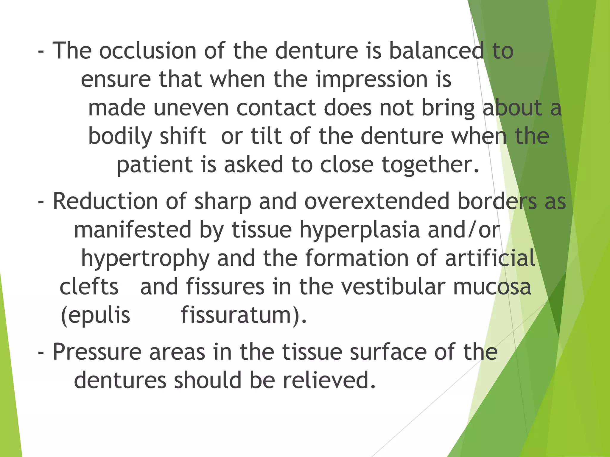 Relining and rebasing of complete dentures | PPT