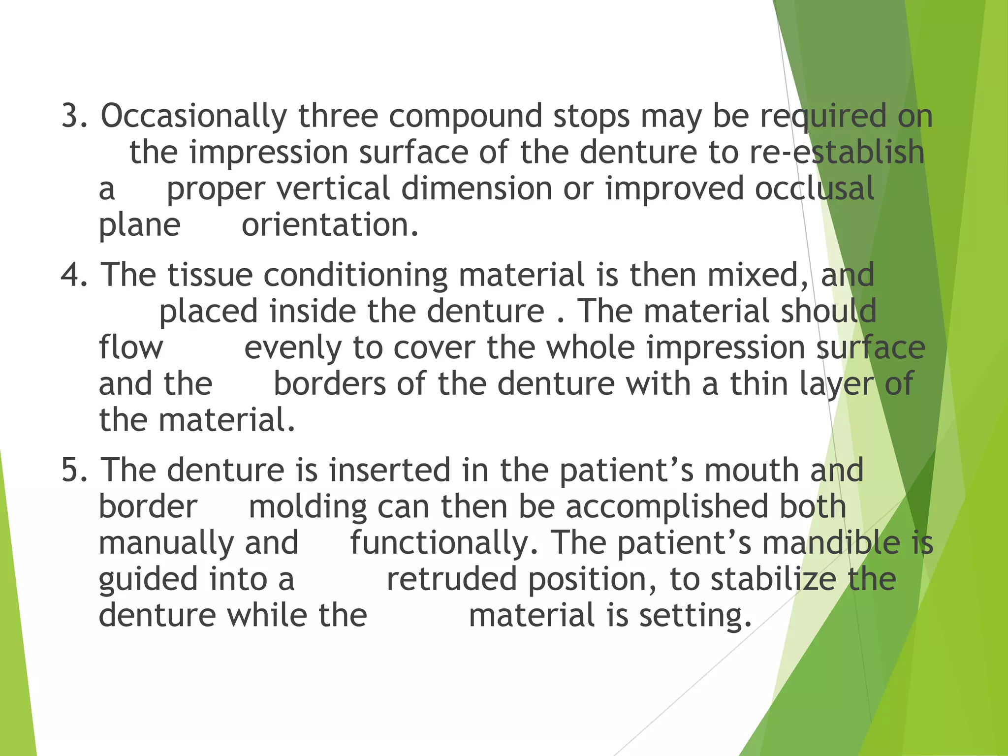 Relining and rebasing of complete dentures | PPT