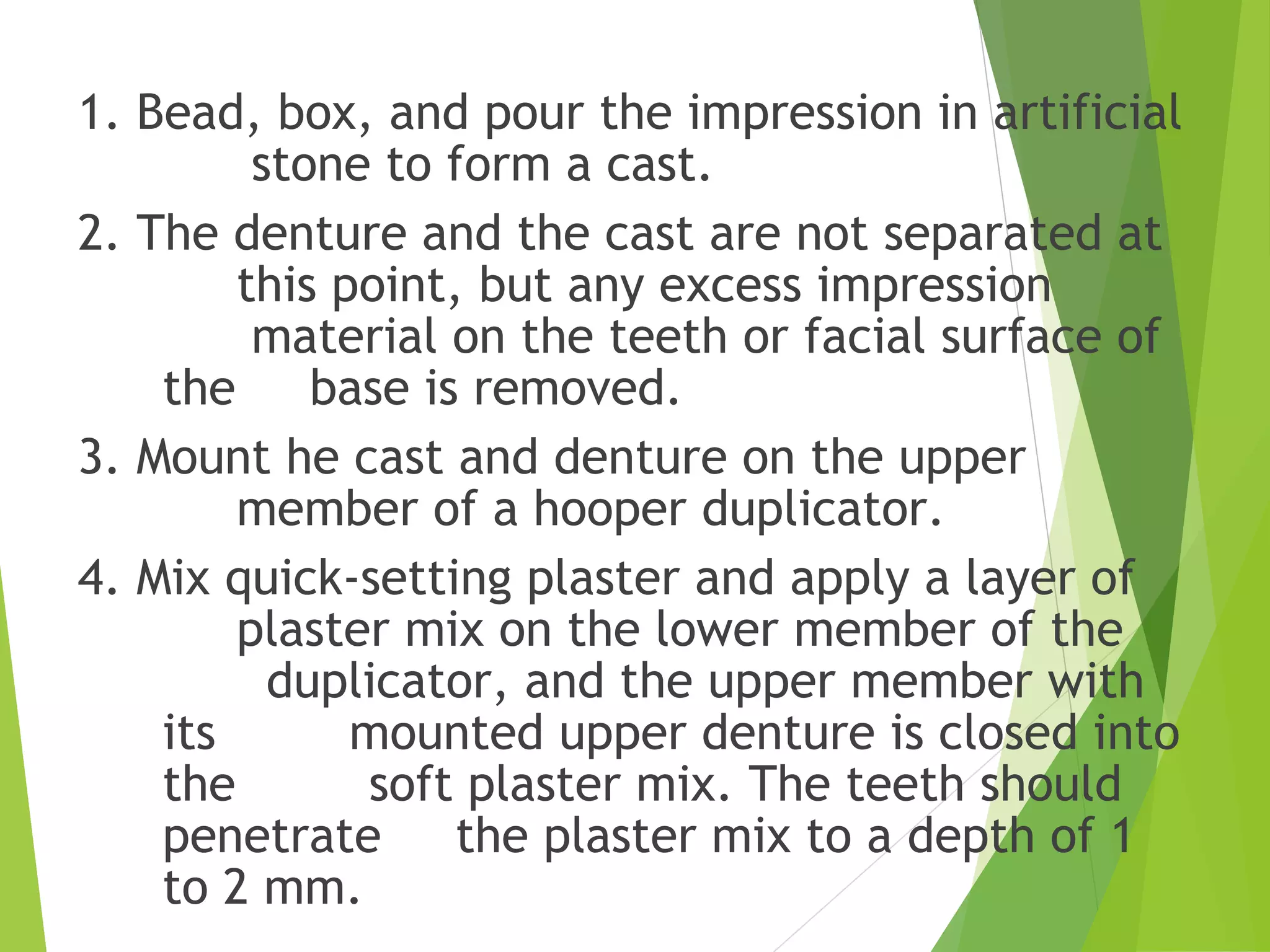 Relining and rebasing of complete dentures | PPT