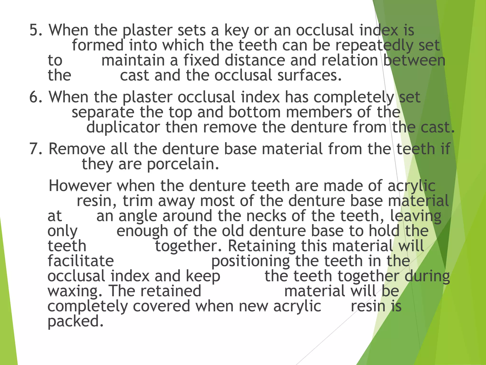 Relining and rebasing of complete dentures | PPT