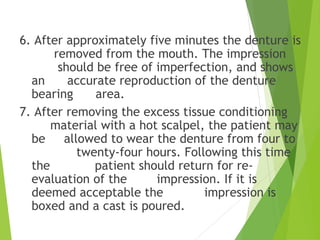 Relining and rebasing of complete dentures | PPT