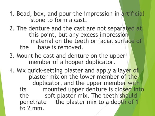 Relining and rebasing of complete dentures | PPT