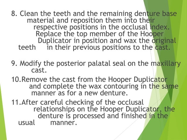 Relining and rebasing of complete dentures | PPT