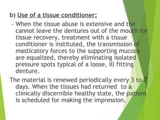 Relining and rebasing of complete dentures | PPT