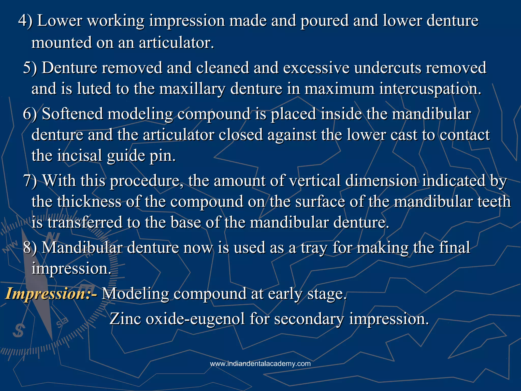 Relining rebasing and repair of complete denture/ dental courses | PPT