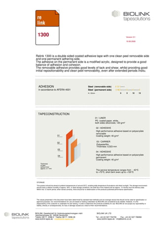 Relink 1300 | PDF | Biotech and Biomedical Industry | Industries