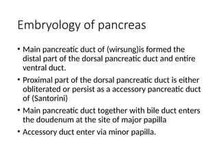 Relevant Anatomy of pancreas with review of biliary system | PPT