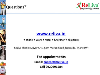 ReLiva posture and ergonomics corporate presentation | PDF