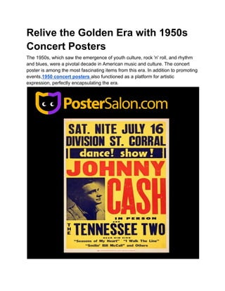 Relive the Golden Era with 1950s Concert Posters.pdf