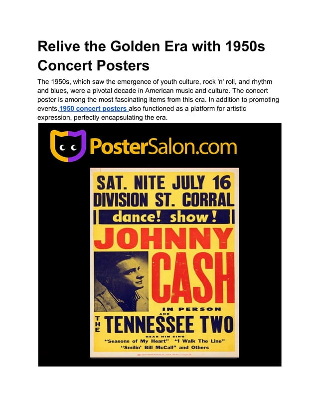 Relive the Golden Era with 1950s Concert Posters.pdf
