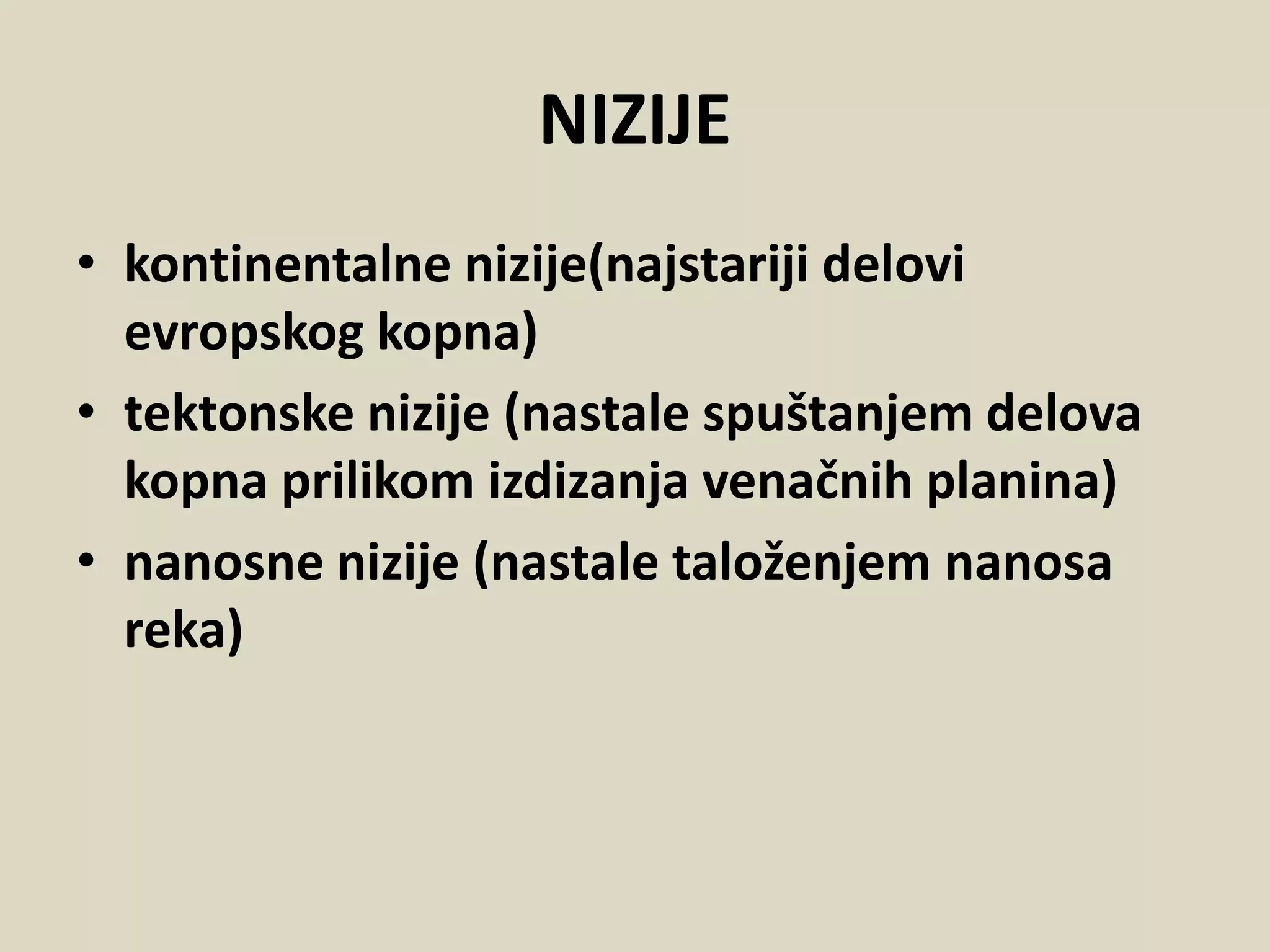 Reljef Evrope Tanja Notaroš Gagić | PPTX