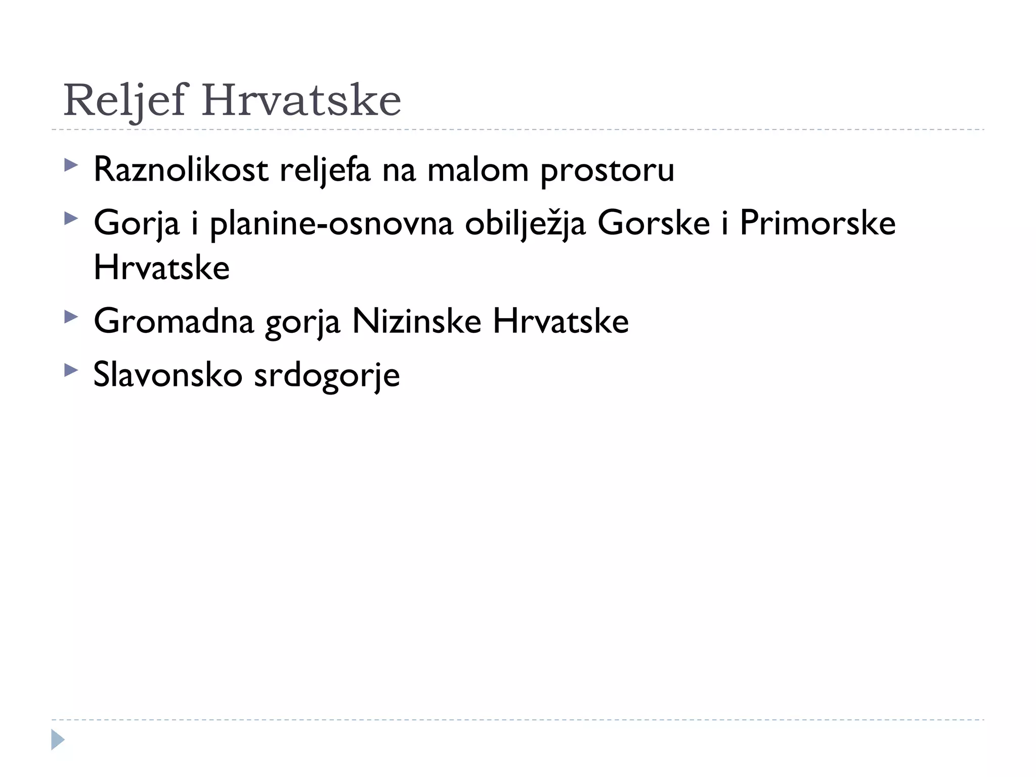 Reljef Hrvatske | PPT