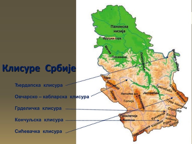 Reljef Srbije - by Djusa | PPTX