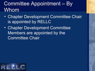 RELLC Chapter Development Committee | PPT