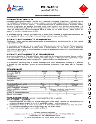 Rellenador masilla poliester | PDF