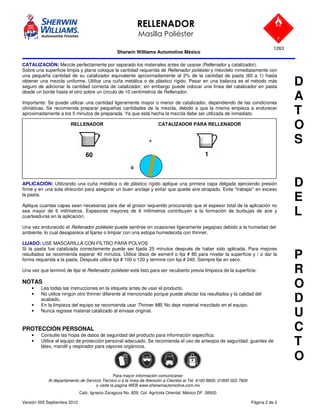 Rellenador masilla poliester | PDF