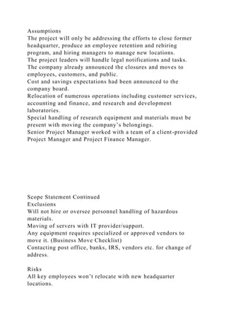 Relocation of Us headquarters Technology firmJi Pete.docx