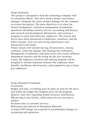 Relocation of Us headquarters Technology firmJi Pete.docx