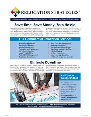 Relocation Strategies Tampa Brochure | PDF | Management Consulting ...