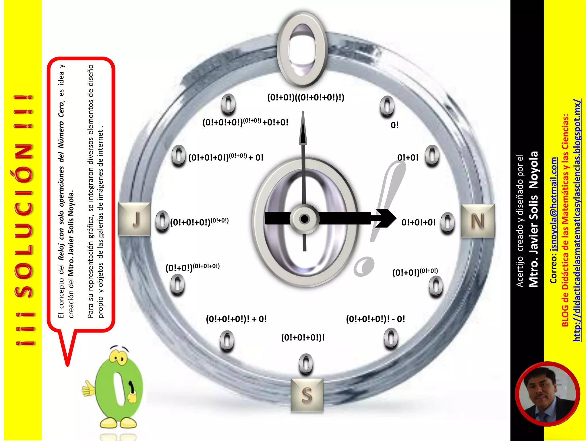 Acertijo de Reloj Analógico con secuencia de números formados ...