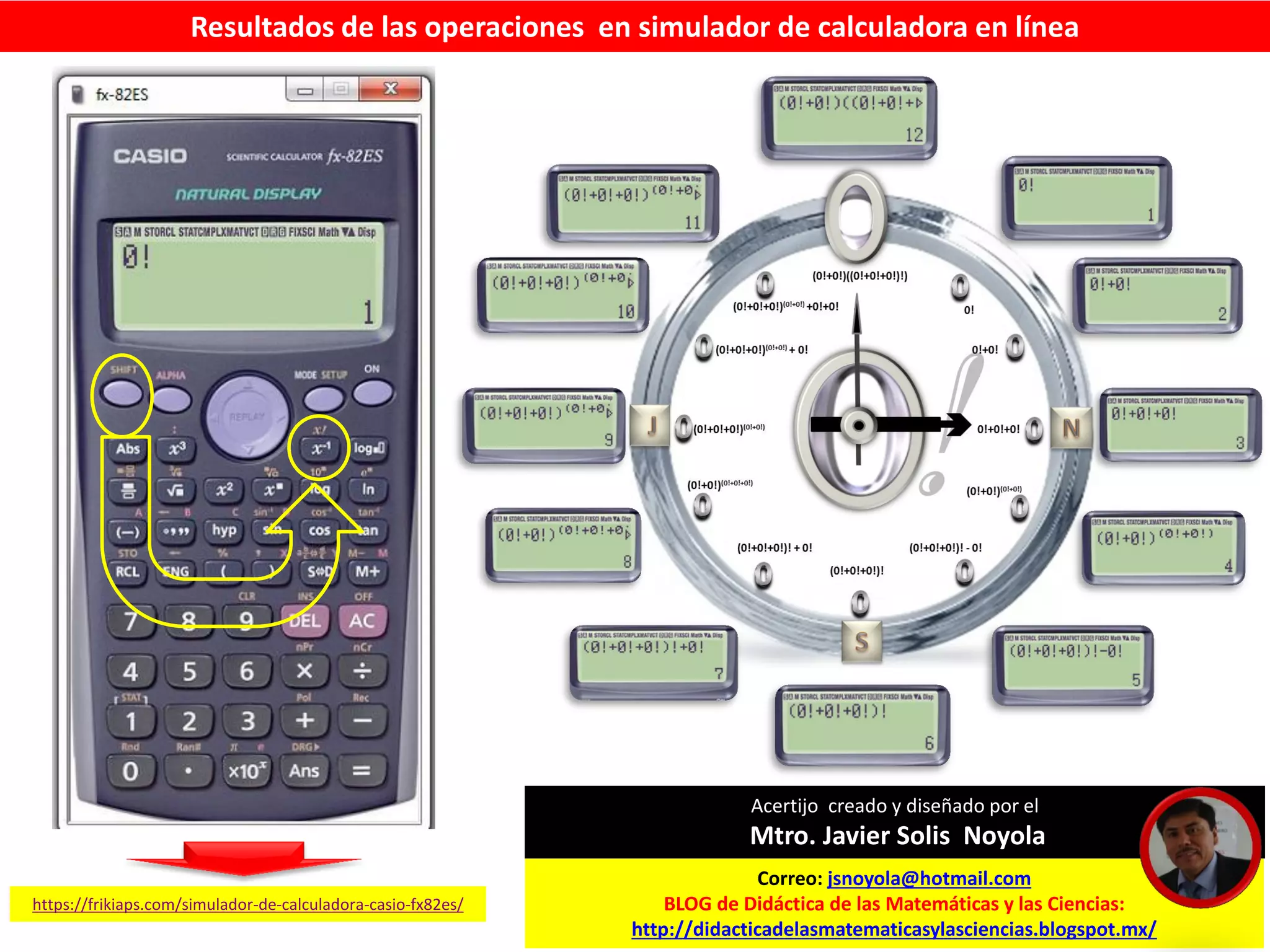 Acertijo de Reloj Analógico con secuencia de números formados ...