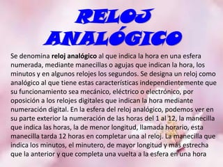 Relojes | PPTX