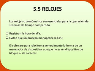 Relojes y terminales | PPTX