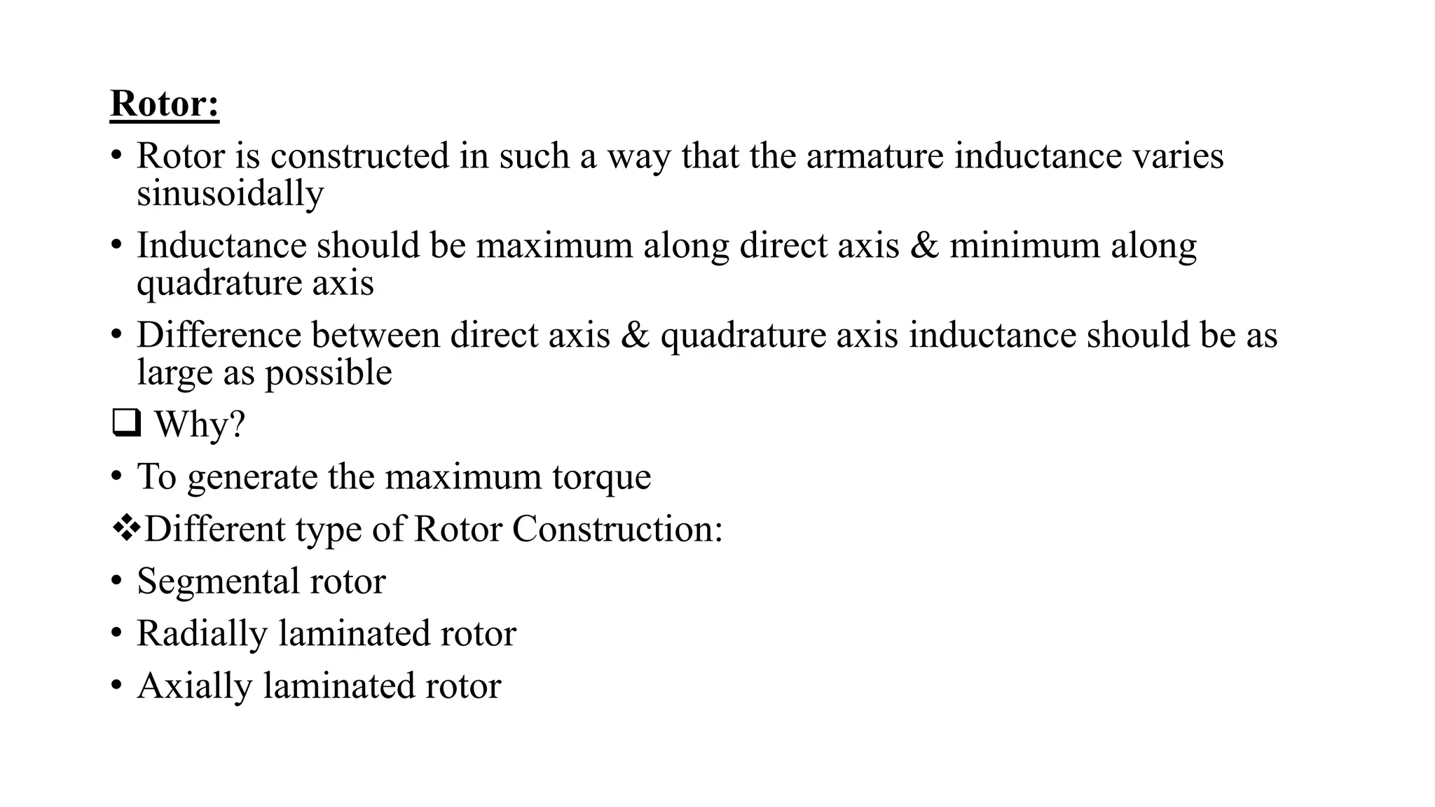 Reluctance Motor - Principle Of Operation | PDF