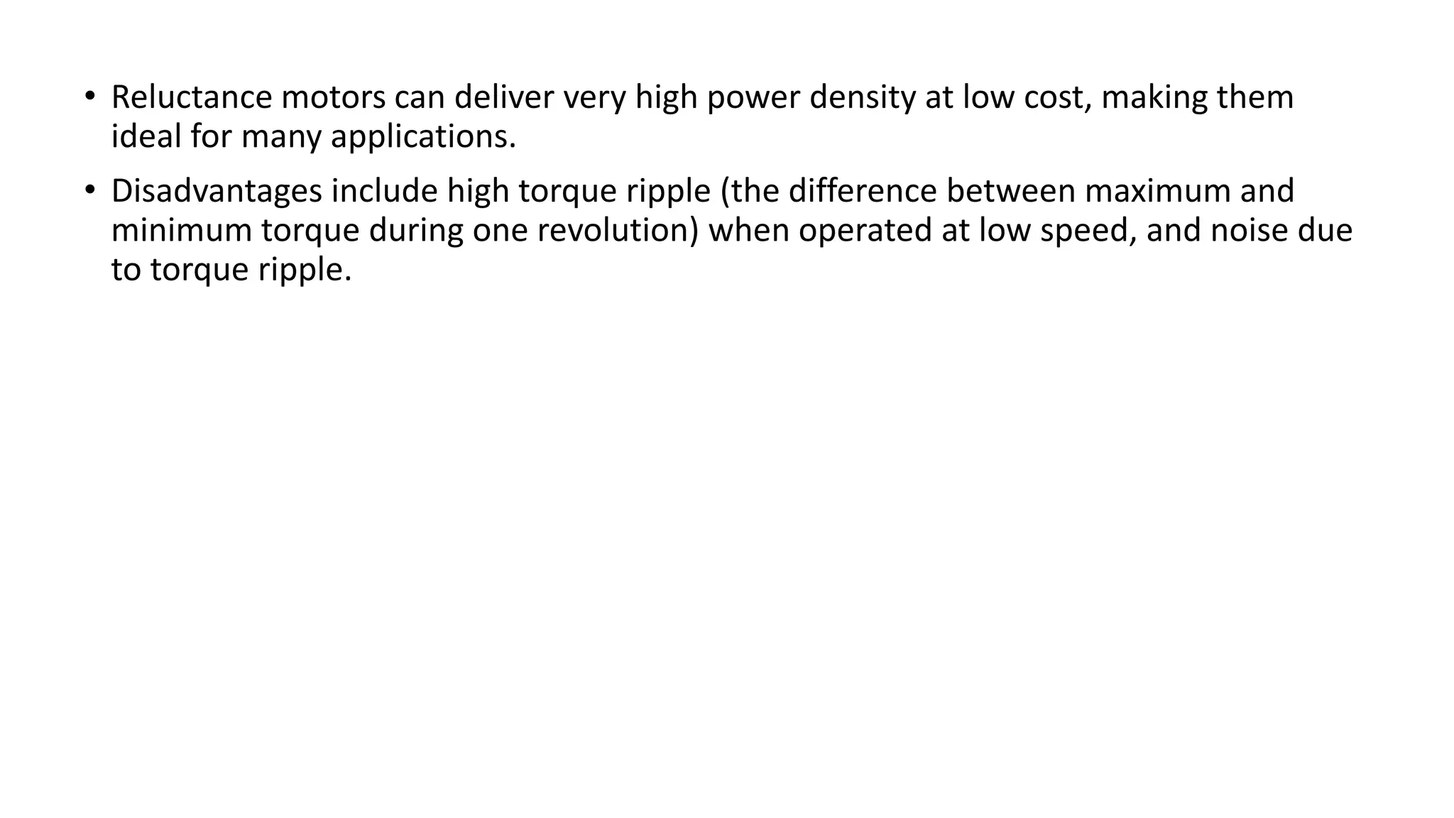 Reluctance Motor - Principle Of Operation | PDF