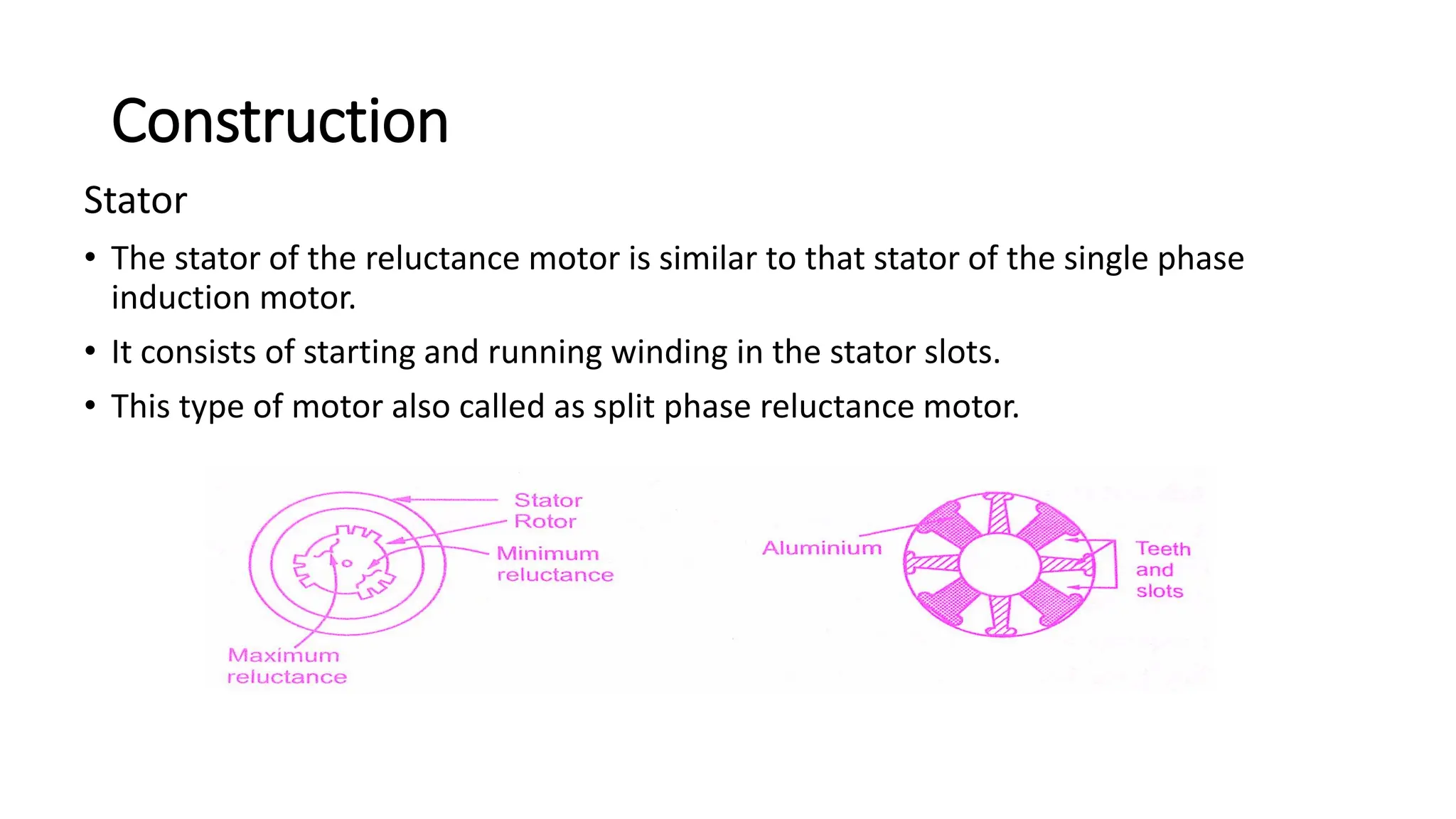 Reluctance Motor - Principle Of Operation | PDF