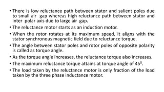 Reluctance Motor - Principle Of Operation | PDF