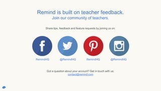Getting started with Remind | PPTX