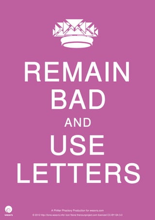 Remain bad and use letter 515011 | PDF