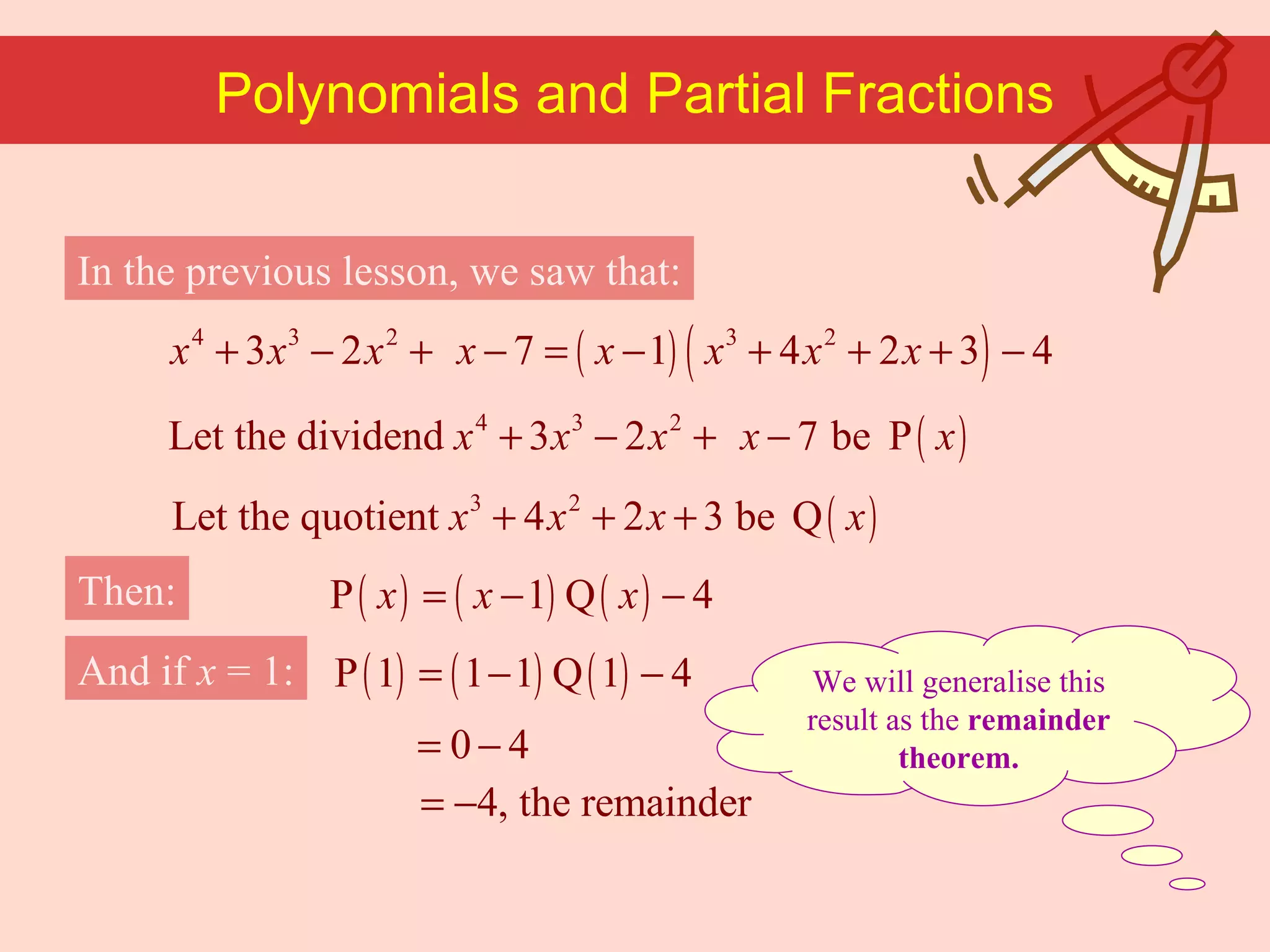 Remainder theorem | PPT