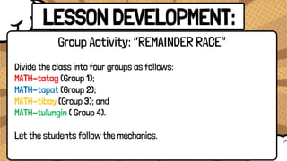 MATHEMATICS 10-qUARTER 1 REMAINDER THEOREM.pptx | Science
