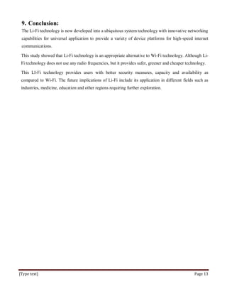 Li Fi Technology | PDF