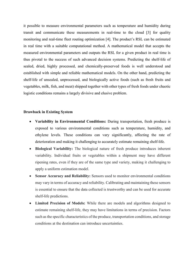 Remaining Shelf-Life Estimation of Fresh Fruits and Vegetables During ...