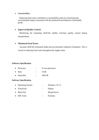 Remaining Shelf-Life Estimation of Fresh Fruits and Vegetables During ...
