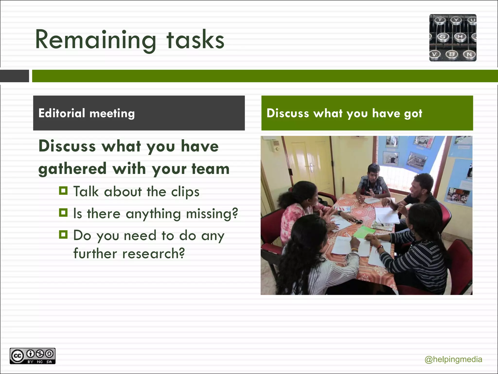 Checklist for radio production course | PPT