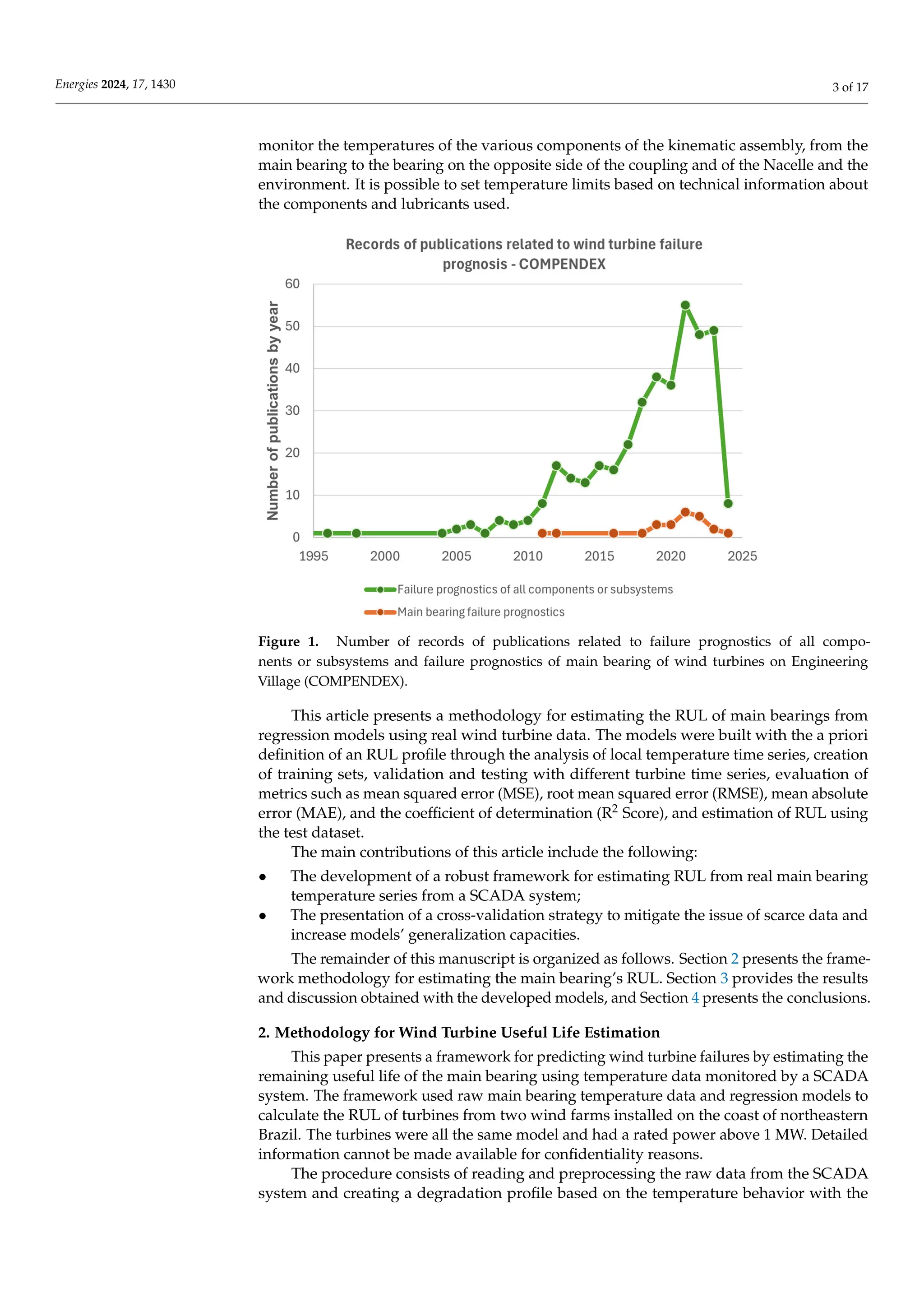 Remaining Useful Life Estimation Framework for the Main Bearing of Wind Turbines Operating in ...